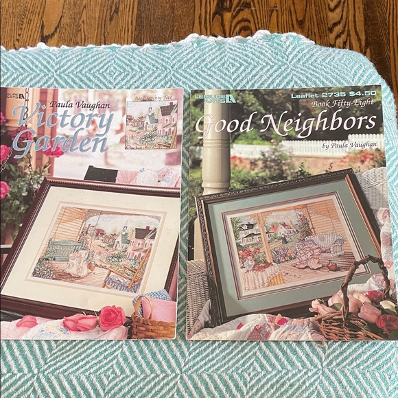 Art | Two Paula Vaughan Cross Stitch Patterns By Leisure Arts | Poshmark